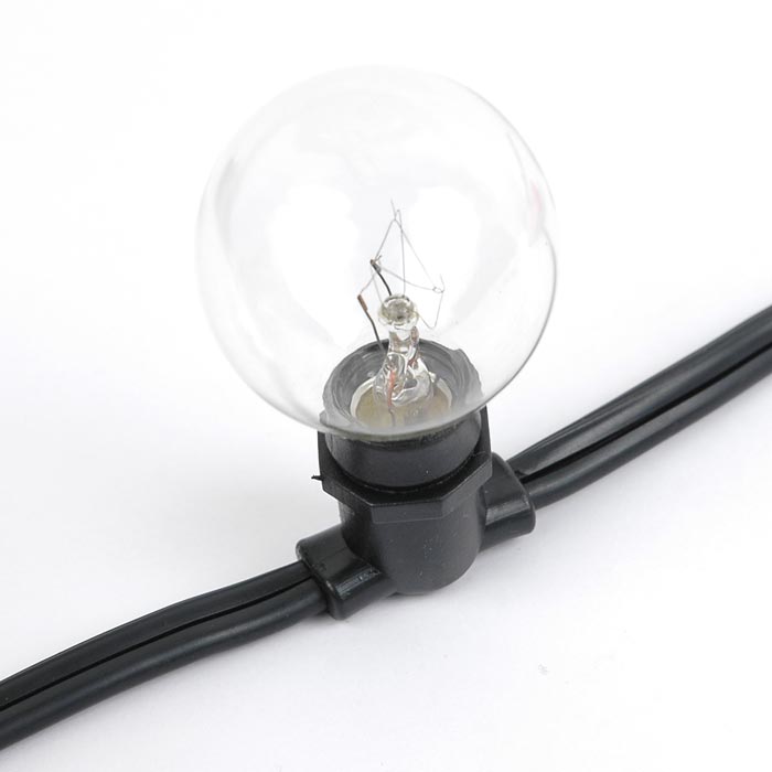 100' Heavy Duty Outdoor String Light with Candelabra Base - Novelty ...