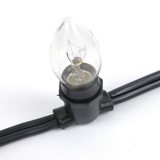 25' Heavy Duty Outdoor String Light with Candelabra Base - Novelty ...