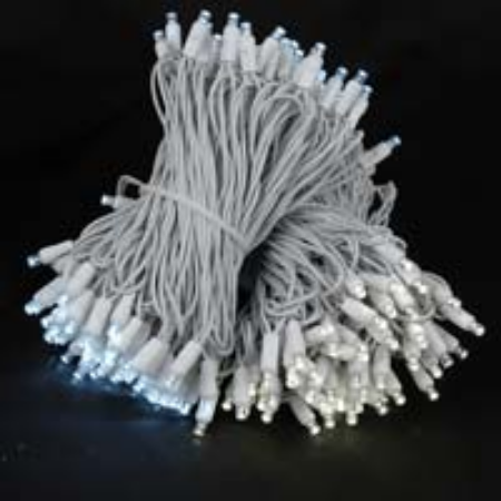 LED Christmas Lights on White Wire - Novelty Lights IncNovelty Lights ...