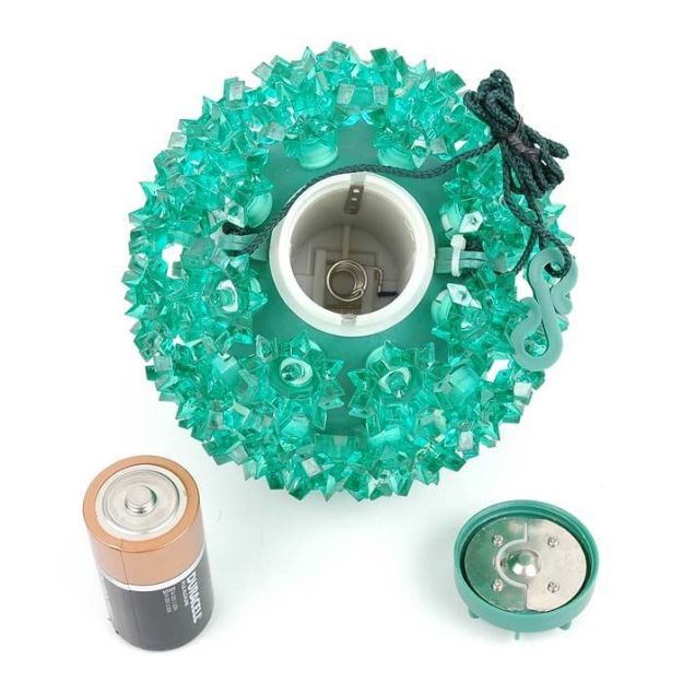 50 LED Battery Operated Green Star Light Sphere - Novelty Lights ...