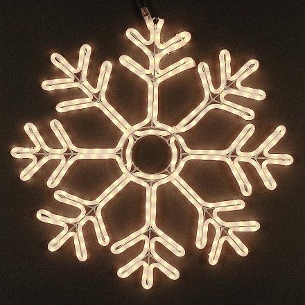 Lighted Rope Light Snowflakes and StarsNovelty Lights | LED Christmas ...