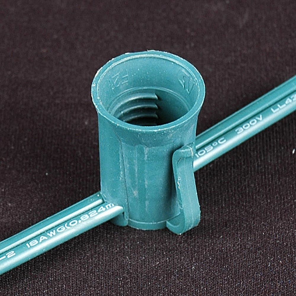 C9 Stringer With 25 Sockets 6" Spacing on Green Wire - Novelty ...
