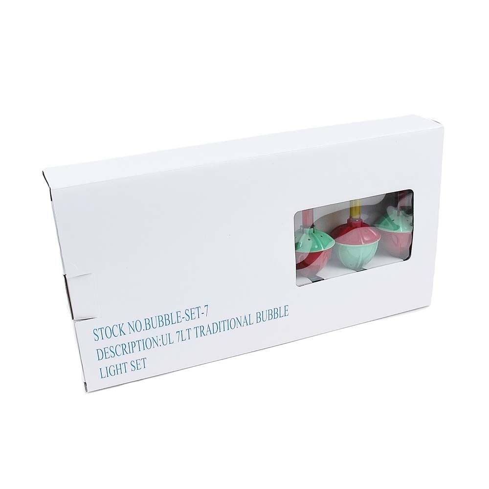 7 Light Traditional Bubble Light Set - Novelty Lights IncNovelty Lights ...