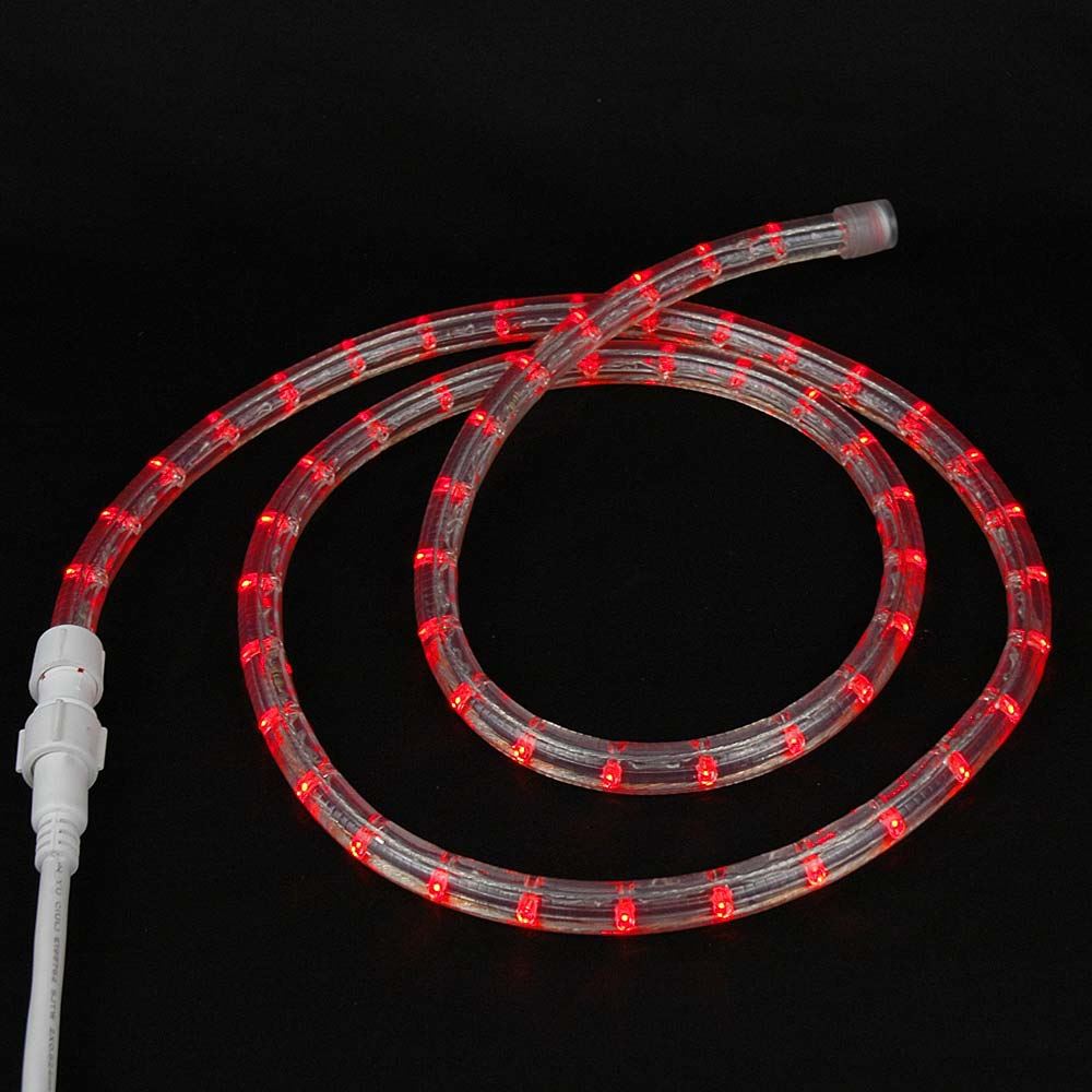 Custom Cut Red Low Voltage 12V LED Rope Light Kit 1/2" - Novelty Lights ...