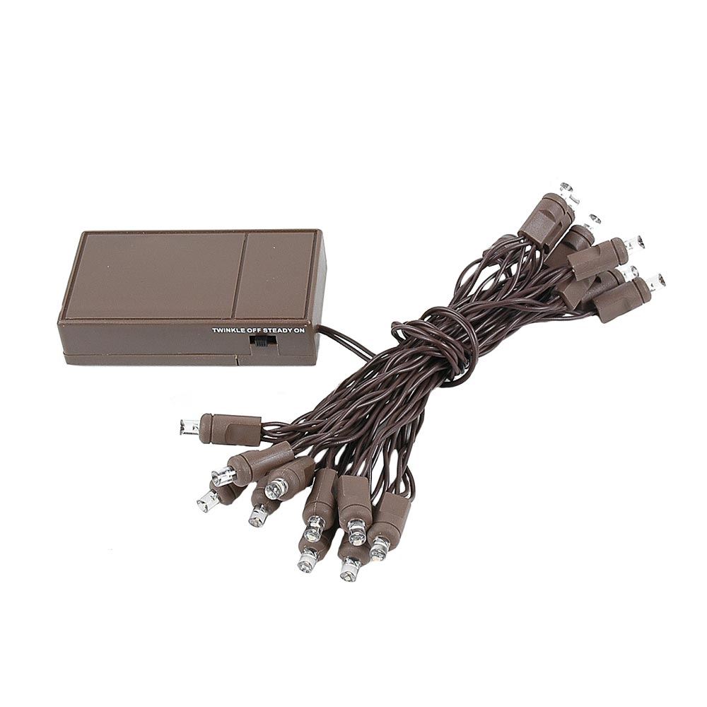 Battery Operated Lights Warm White Green Wire - Novelty Lights ...