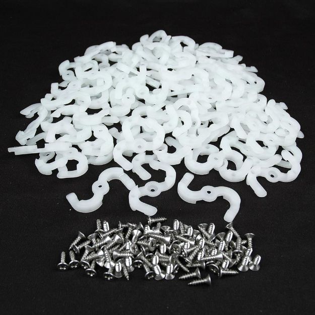 100 Pack of Surface Mount Clips for C9 and C7 SocketsNovelty Lights ...