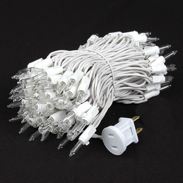 Random Twinkle Mini Lights White Wire Clear Bulbs - Novelty Lights ...