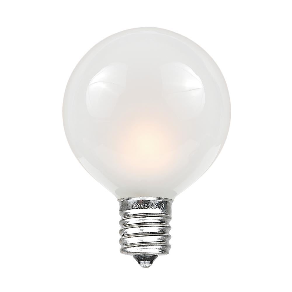 Frosted White G40 globe Replacement Lamps - Novelty Lights IncNovelty ...