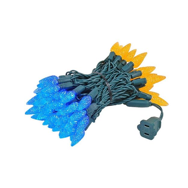 Commercial C6 LED 70 Light Blue and Orange Strawberry Mini ...