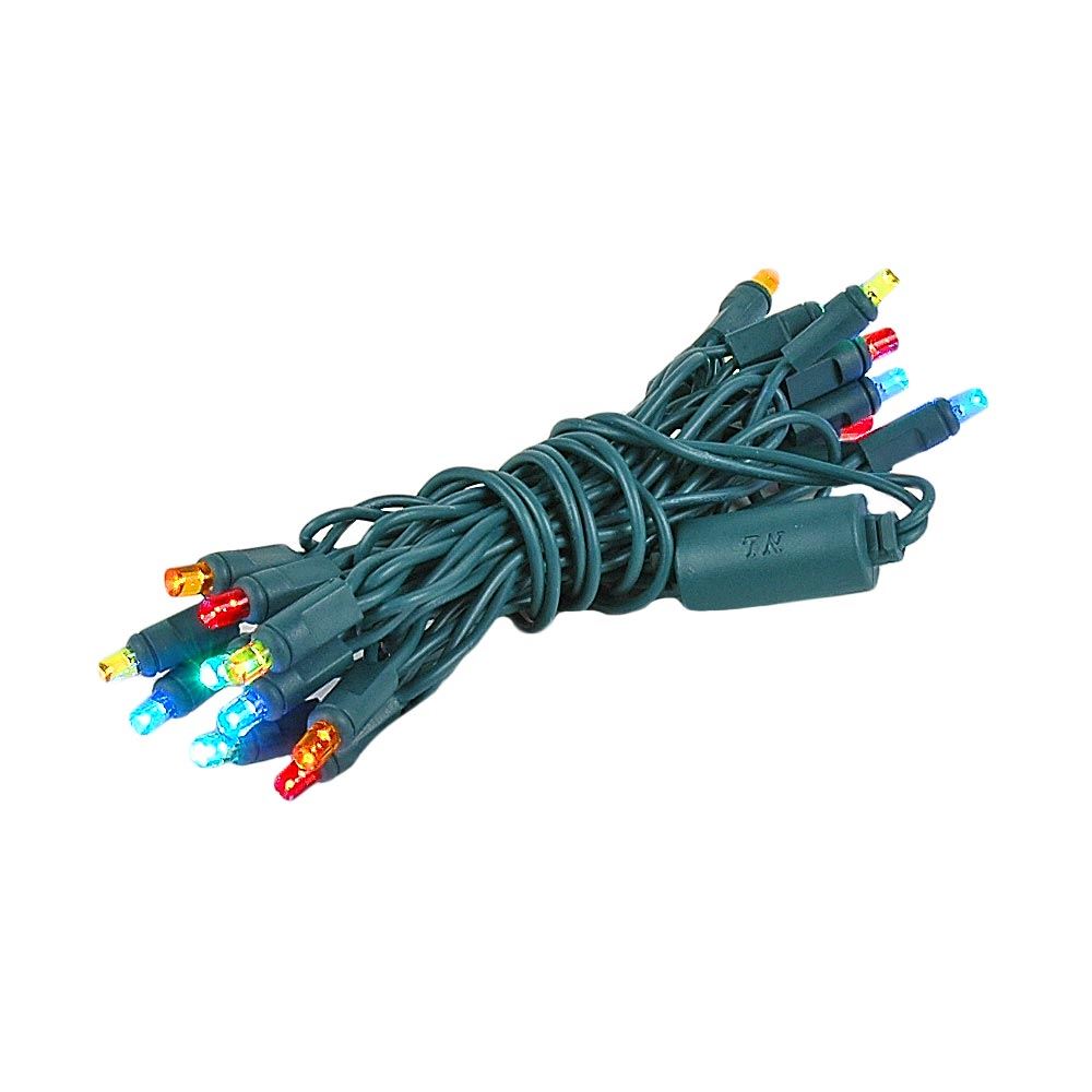20 Light Multi LED Christmas Light Set Non-Connectable - Novelty Lights ...