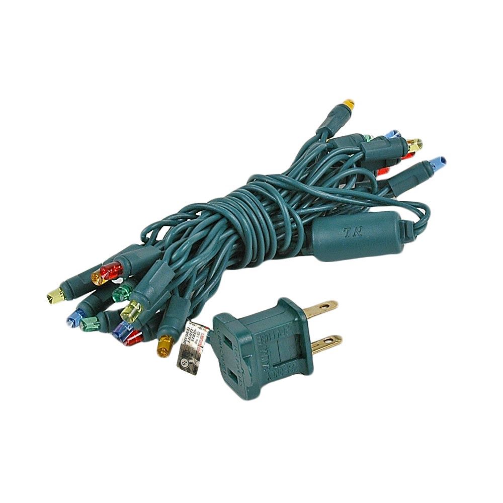 20 Light Multi LED Christmas Light Set Non-Connectable - Novelty Lights ...