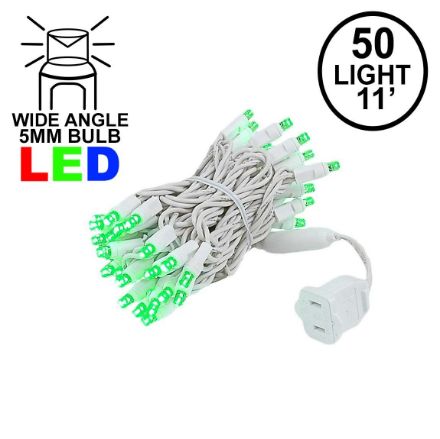 LED Christmas Lights on White Wire - Novelty Lights IncNovelty Lights ...