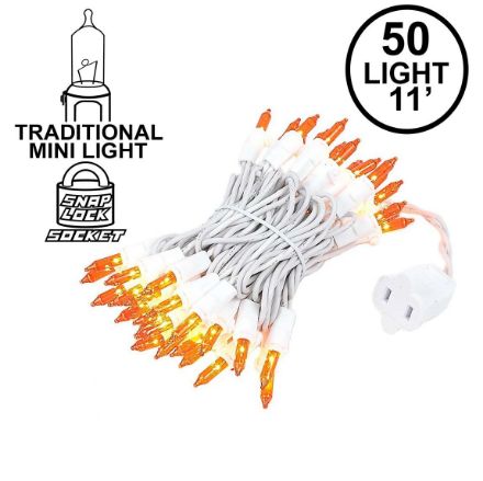 White Wire Commercial Grade Mini Christmas Light SetsNovelty Lights ...