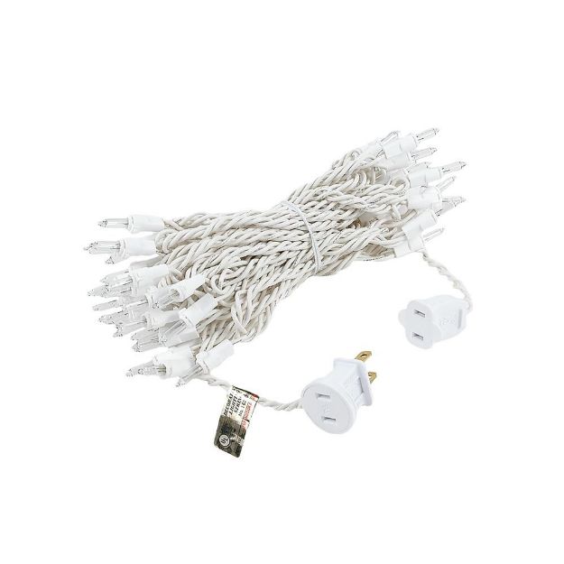 Christmas Mini Lights Set 50 Light White WireNovelty Lights | LED ...