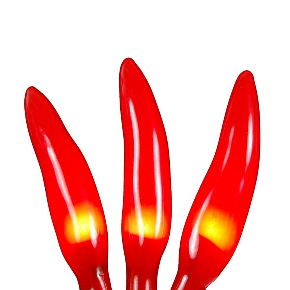 Red Chili Pepper Light Ristras 16" Cluster set - Novelty Lights ...