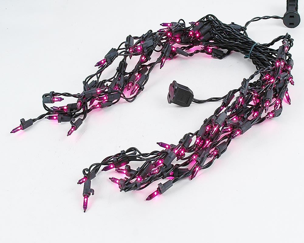 Connect 5 purple black Wire Icicle Lights Medium DropsNovelty Lights ...