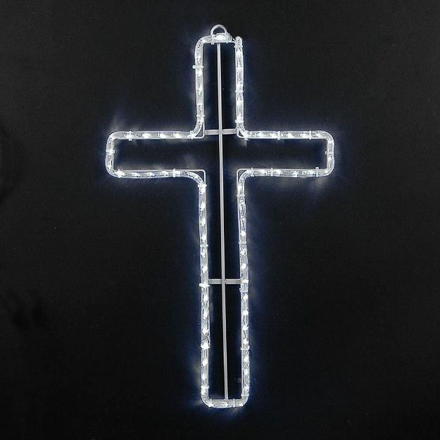 26" Christian Cross LED Rope Light Motif - Novelty Lights IncNovelty ...