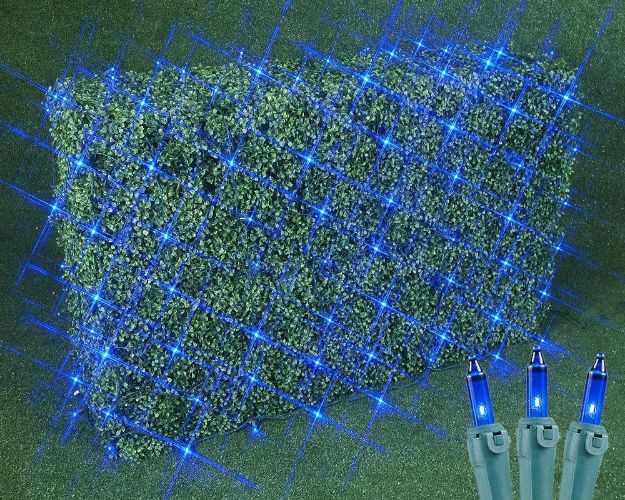commercial Connect 3 Blue lights Green Wire Net Lights 4' x 6'Novelty ...