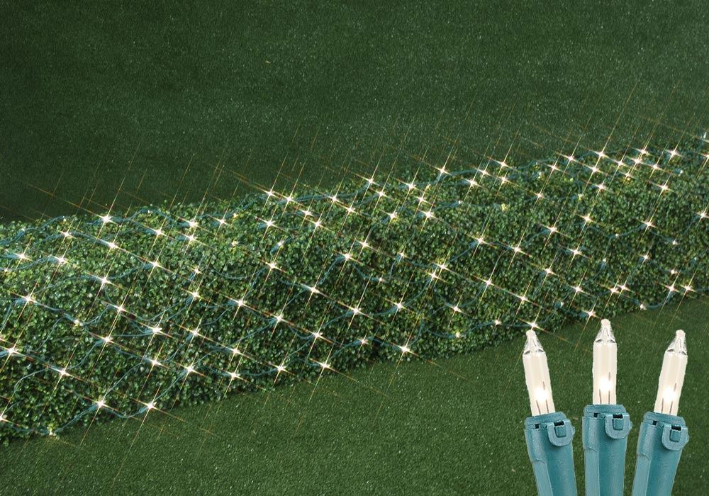 Pro-Grade Connect 3 Green Wire Net Lights 2' x 10'Novelty Lights | LED ...