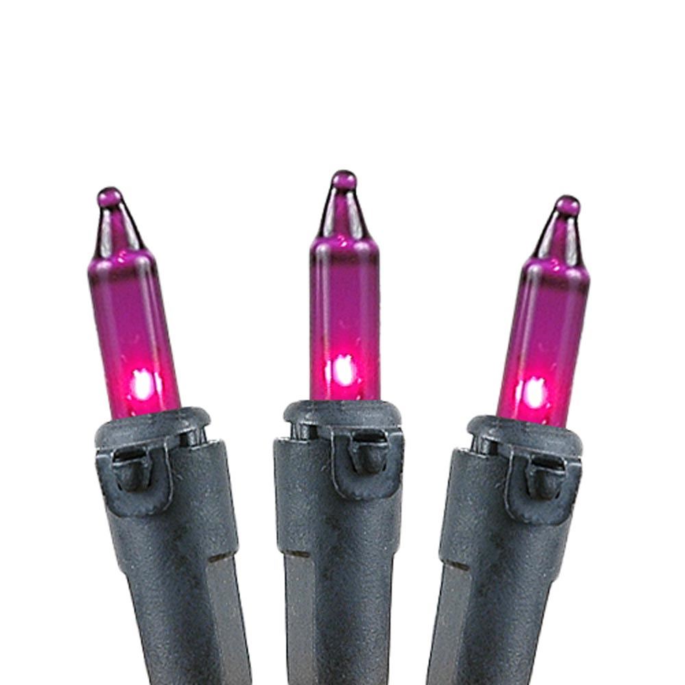 Connect 5 purple black Wire Icicle Lights Medium DropsNovelty Lights ...