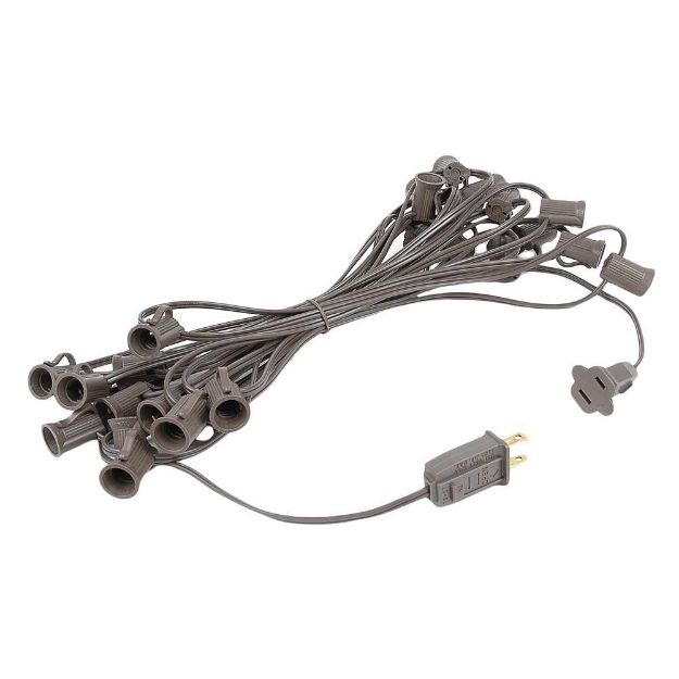 Assorted Transparent C7 Outdoor String Light Set on Brown Wire ...