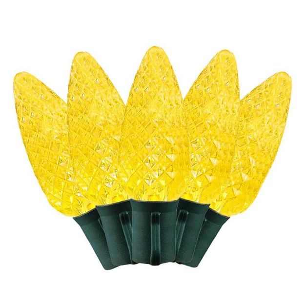 Commerical Grade LED C9 Light Sets with Yellow Bulbs - Novelty Lights ...