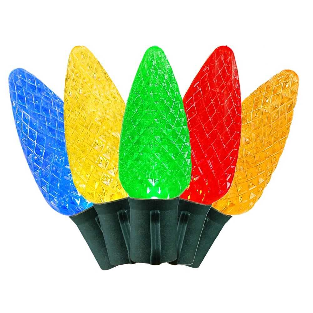 Commerical Grade LED C9 Light Sets with Multi Colored Bulbs - Novelty ...