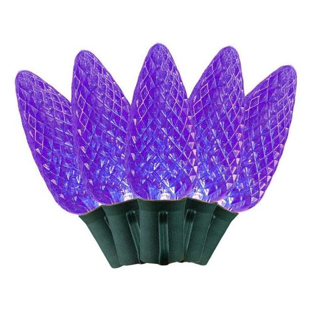 Commerical Grade LED C9 Light Sets with Purple Bulbs - Novelty Lights ...