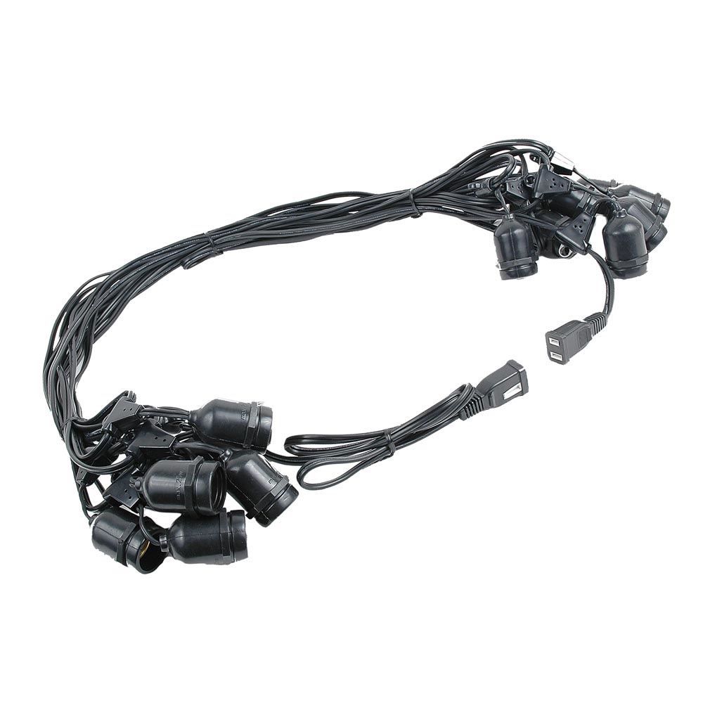 15 Socket Suspended Medium Base Outdoor Light String - Novelty Lights ...