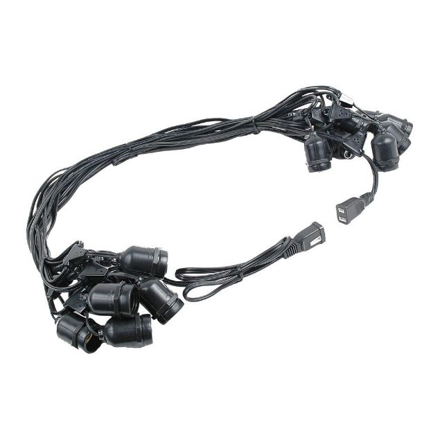 15 Socket Suspended Medium Base Outdoor Light String - Novelty Lights ...