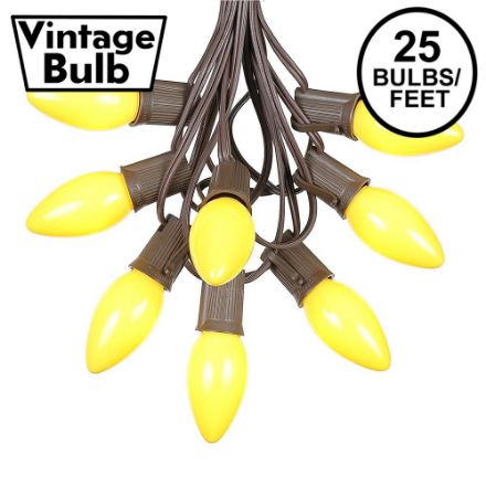 Ceramic and Opaque C9 Outdoor Light String Sets - Novelty Lights ...