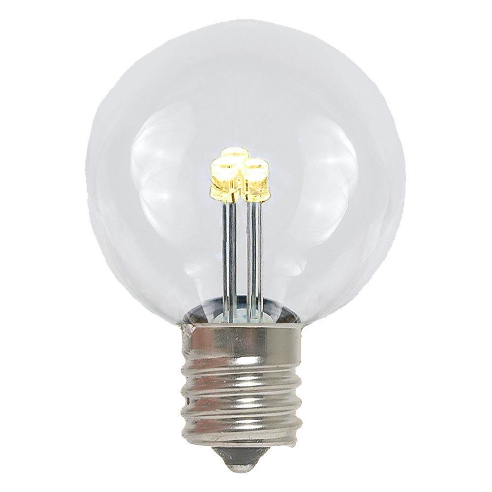 Christmas Lights | Novelty Lights25 Warm White LED G50 Heavy Duty ...