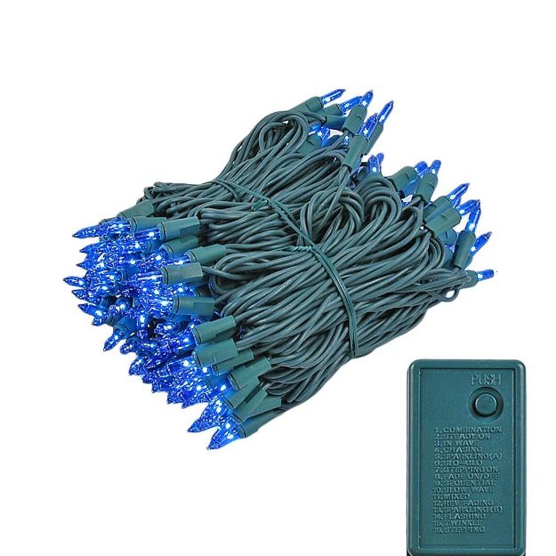 140 Light Chasing Blue Multi Function Mini Lights - Novelty Lights ...