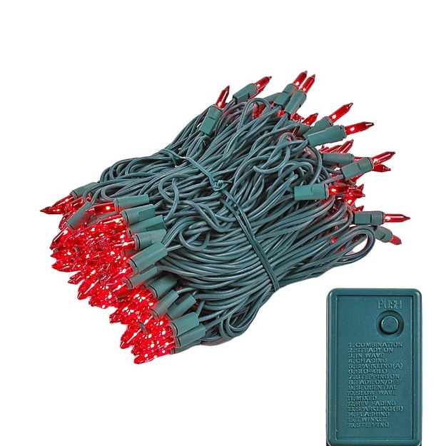 140 Light Chasing Red Multi Function Mini Lights - Novelty Lights ...