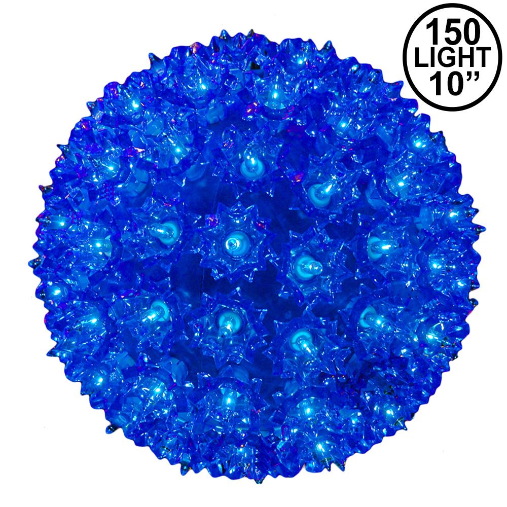 Blue 10" Starlight Sphere 150 Light Christmas BallNovelty Lights | LED ...