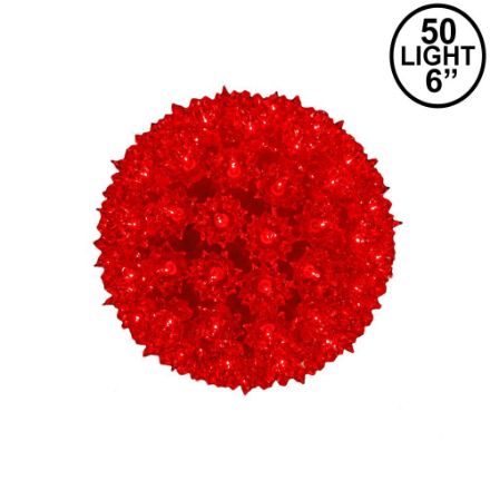 6" Mini Starlight Sphere 50 Light Christmas Lighted BallNovelty Lights ...