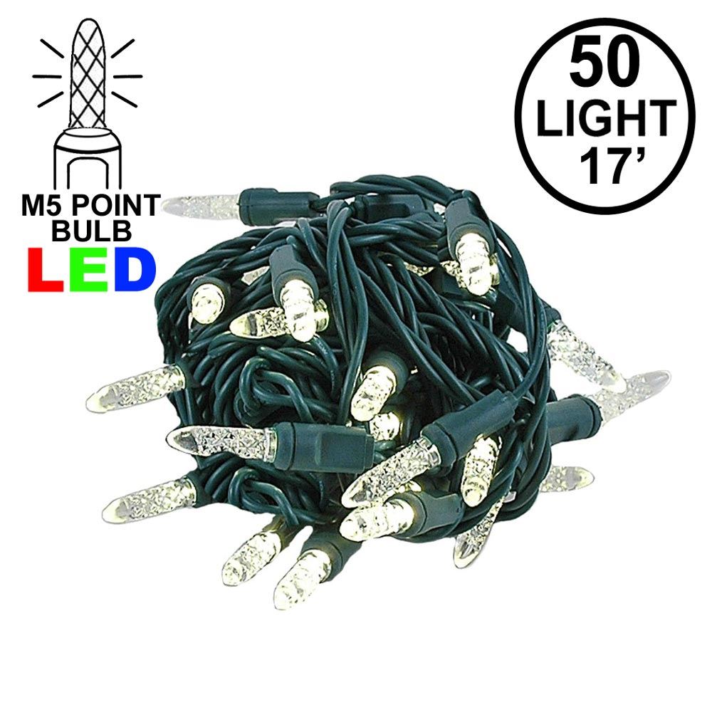 4" Spacing Coaxial M5 Warm White LED Christmas Lights - Novelty ...