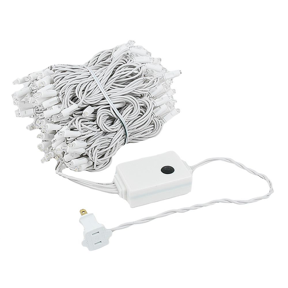 140 Chasing Warn White LED 5mm Multi Function Mini Lights - Novelty ...