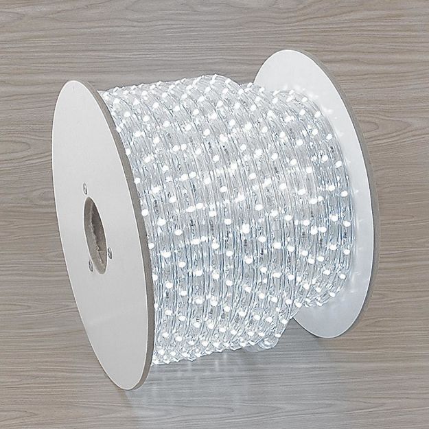 150' LED Pure White Rope Light Spool 1/2 Inch, 120 VoltNovelty Lights ...