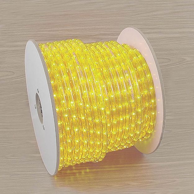 150 Feet Yellow Incandescent Rope Light Spool 1/2" 120VNovelty Lights ...