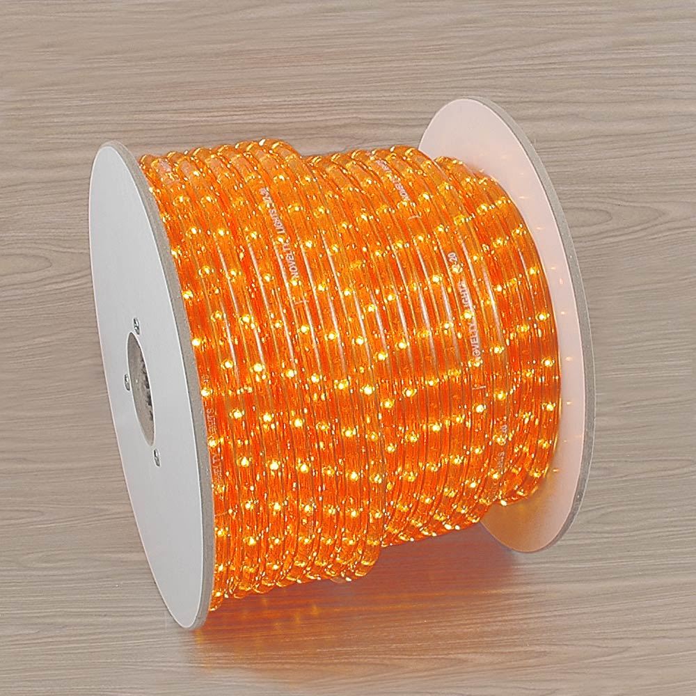 150 Feet Amber Incandescent Rope Light Spool 1/2" 120VNovelty Lights ...