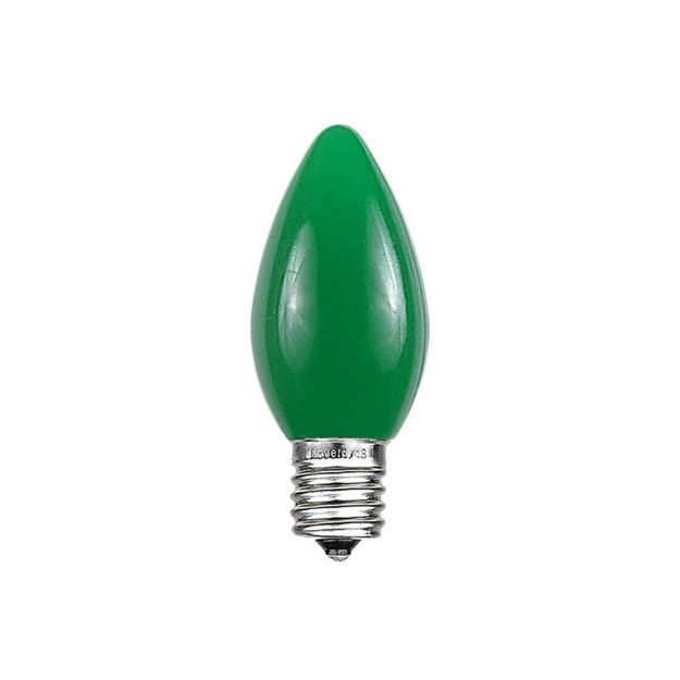 Green LED C7 Ceramic Christmas Bulbs - Novelty Lights Novelty Lights ...