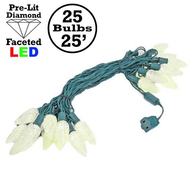 Commerical Grade LED C9 Light Sets with Warm White Bulbs - Novelty ...