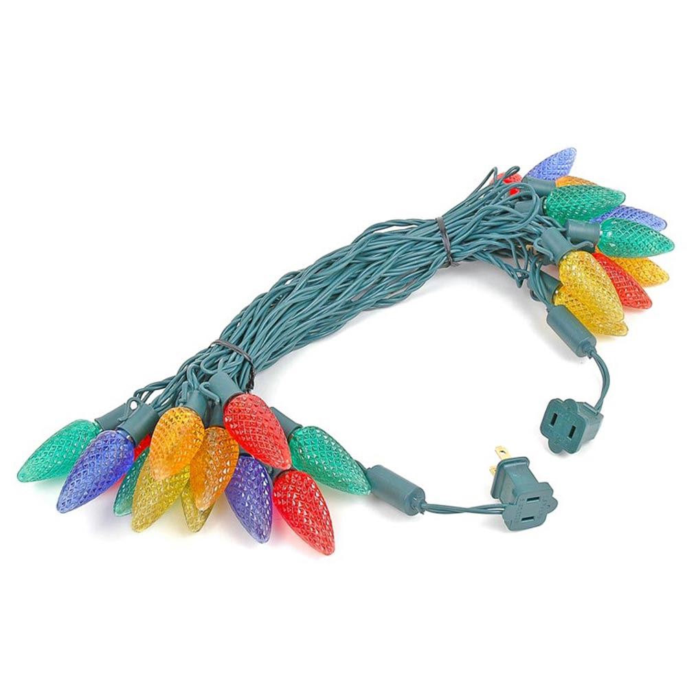 Commerical Grade LED C9 Light Sets with Multi Colored Bulbs - Novelty ...