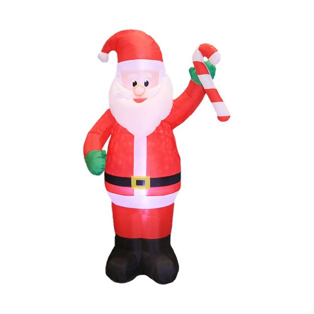 7' Inflatable Swirling SantaNovelty Lights | LED Christmas Lights ...