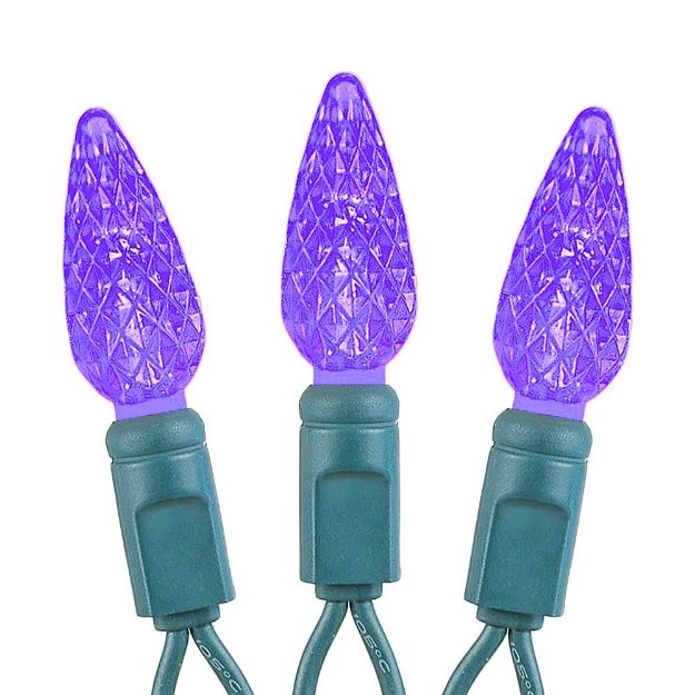 Commercial C6 LED 70 Light Purple Strawberry Mini LightsNovelty Lights ...