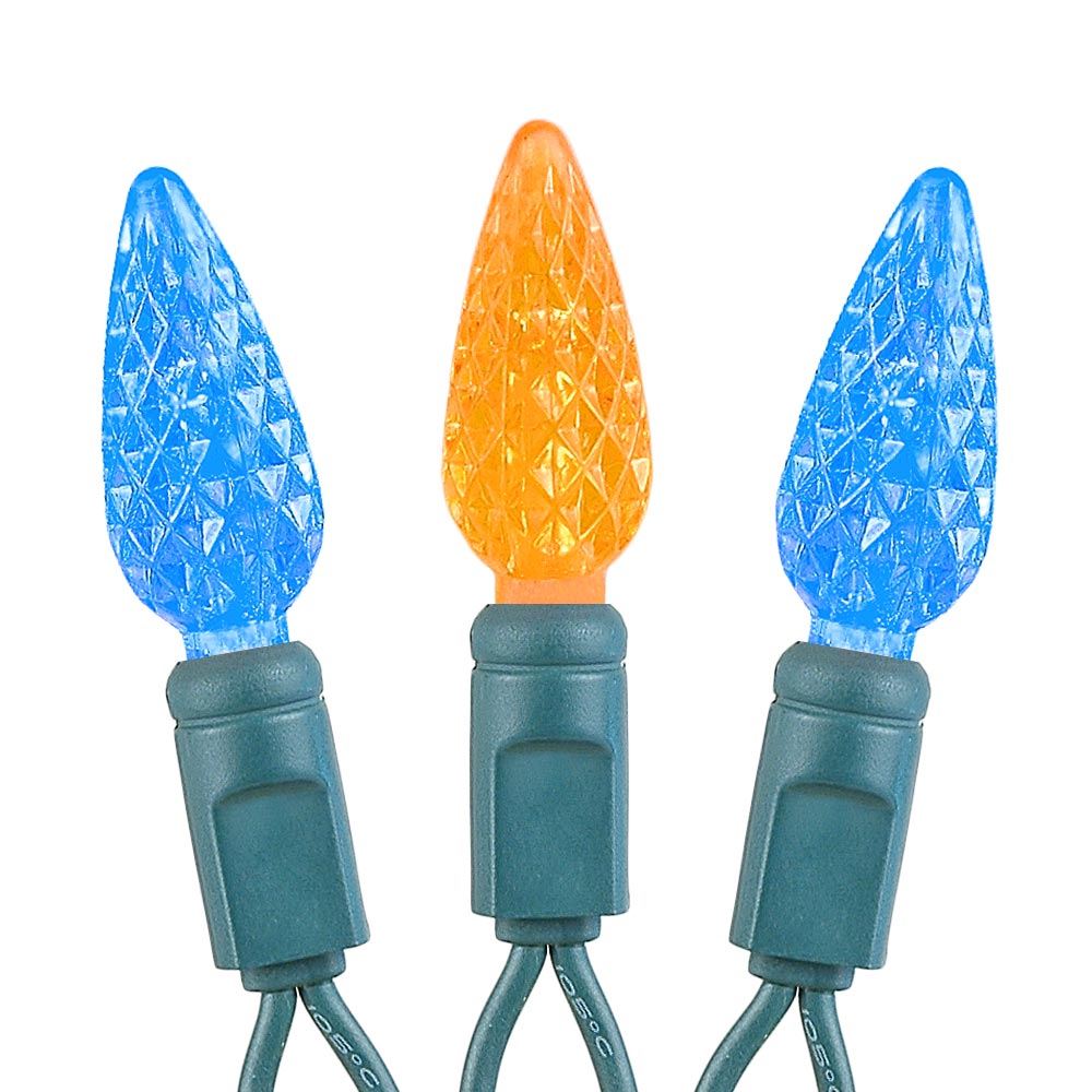 Commercial C6 LED 70 Light Blue and Orange Strawberry Mini ...