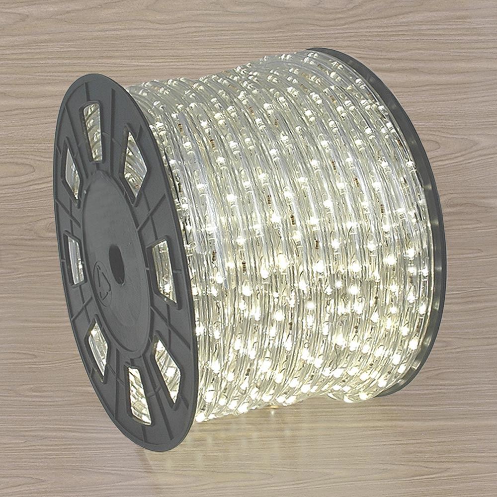 150' LED Warm White Rope Light Spool 3/8 Inch, 120 VoltNovelty Lights ...
