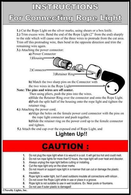 Custom Warm White Mini LED Rope Light Kit - Novelty LightsNovelty ...