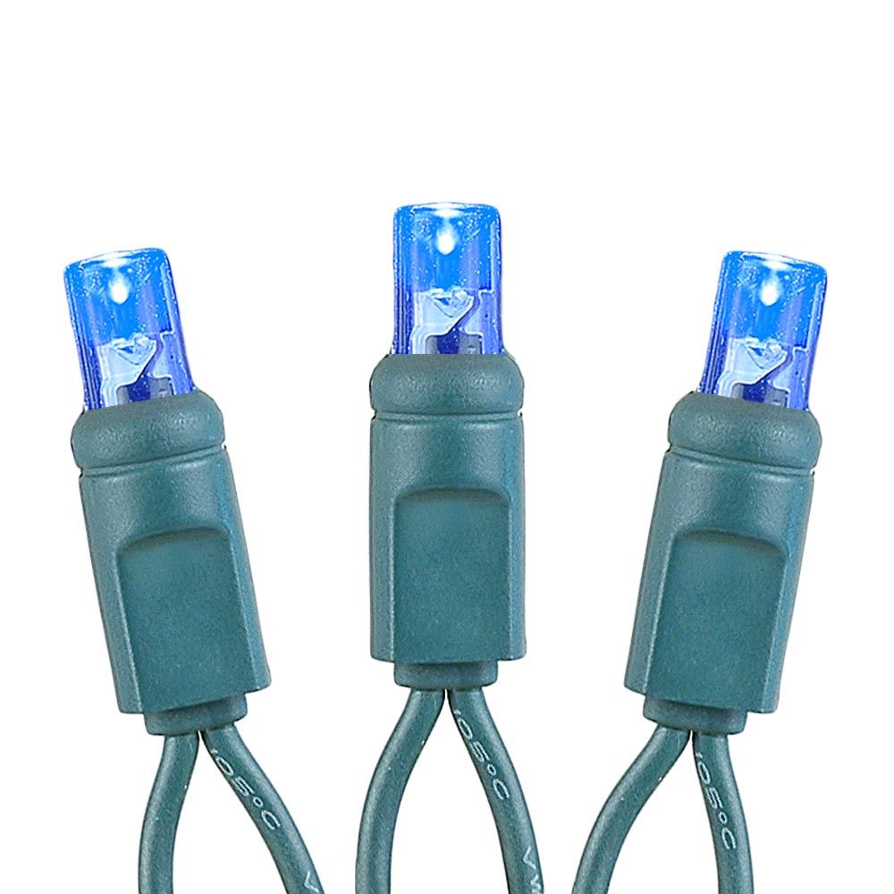 Wide Angle blue 100 Bulb LED Christmas Lights Sets 6" SpacingNovelty ...